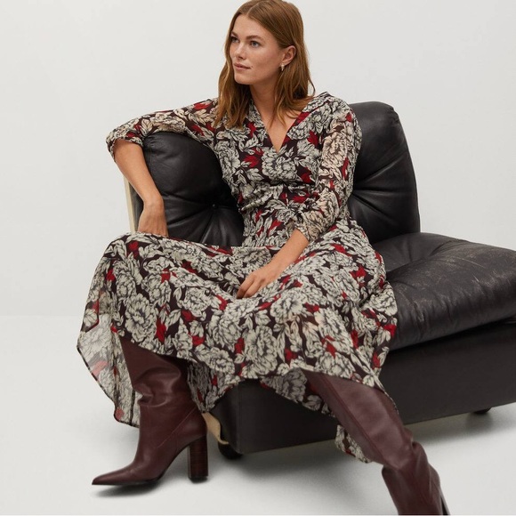 Mango | Dresses | Mango Floral Pattern Maxi Dress | Poshmark